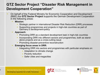 German Partnership for DRR | PPT | Non-Profit Organizations | Industries