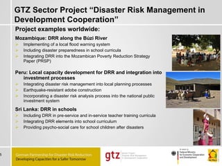 German Partnership for DRR | PPT | Non-Profit Organizations | Industries