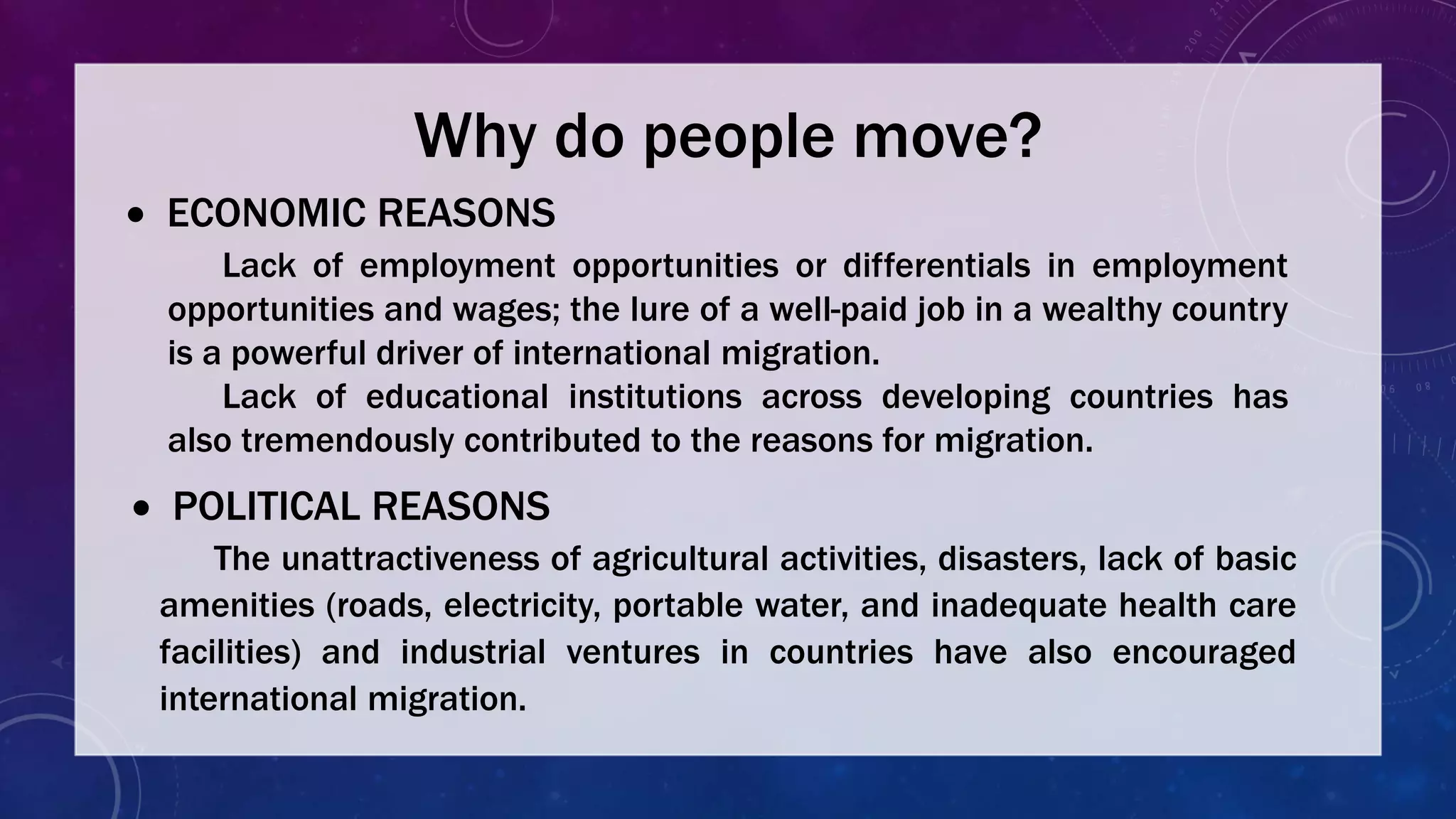 Global Population and Mobility | PPTX