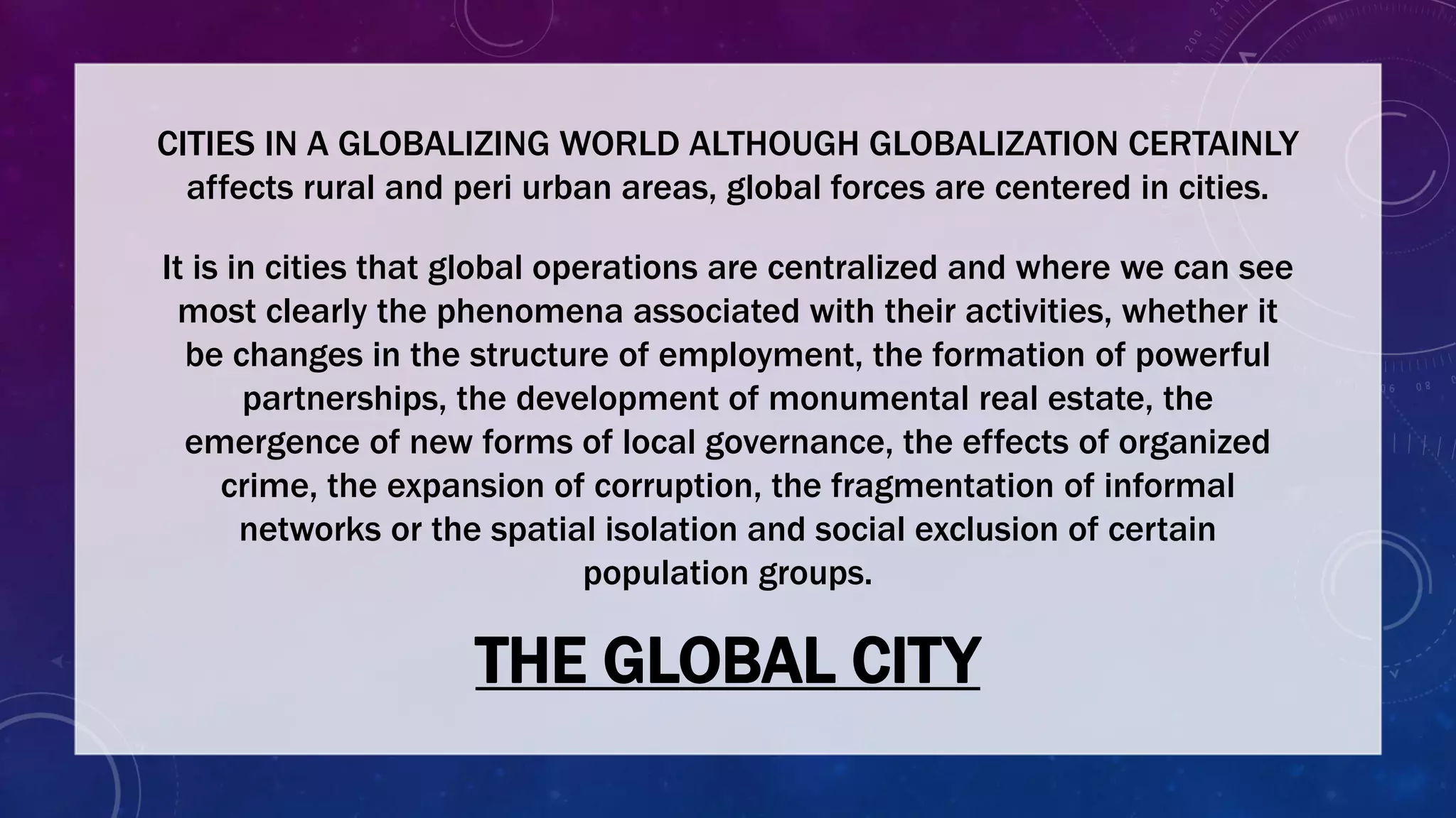 Global Population and Mobility | PPTX