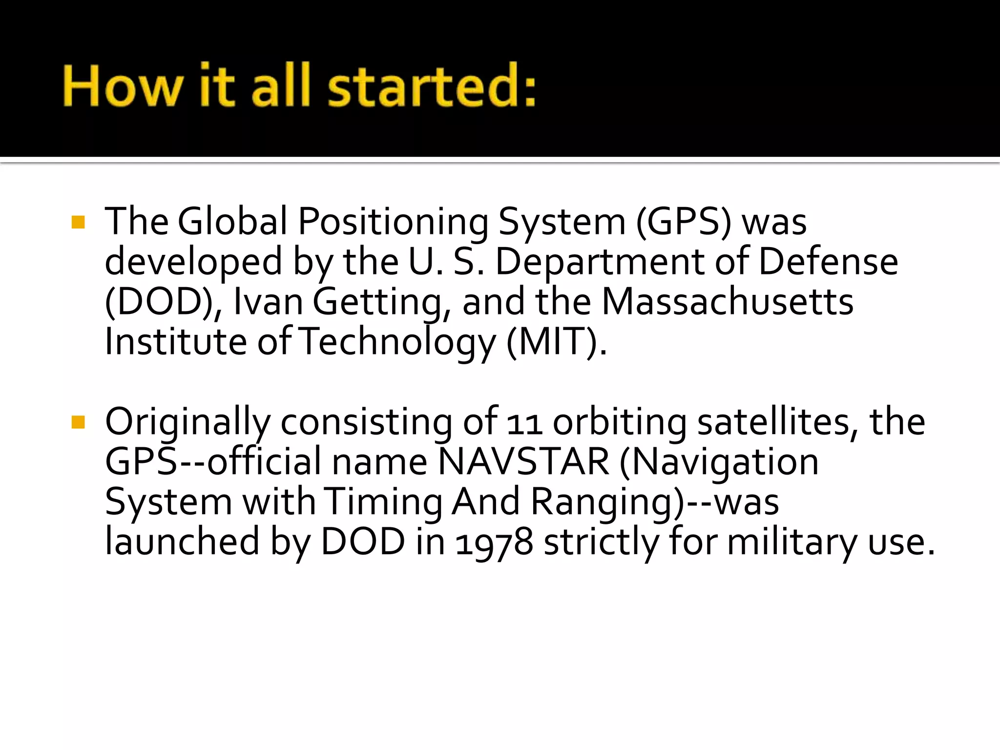 Global positioning system | PPTX