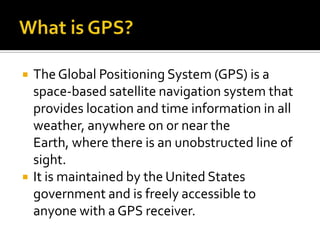 Global positioning system | PPTX