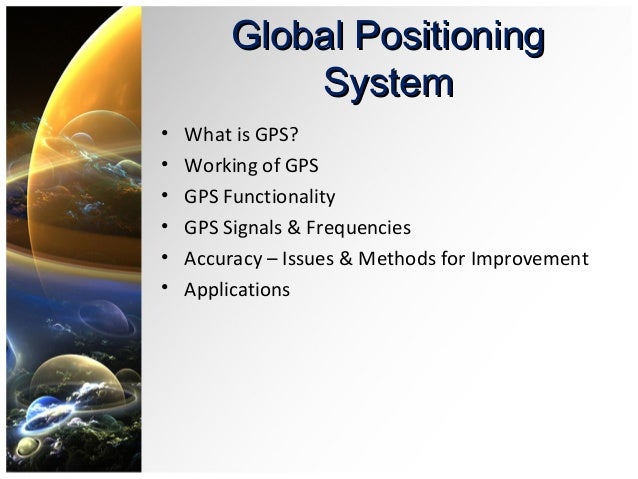 global positioning system ppt