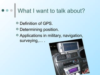 Global positioning system | PPT