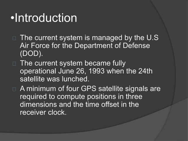 Global Positioning System | PPTX