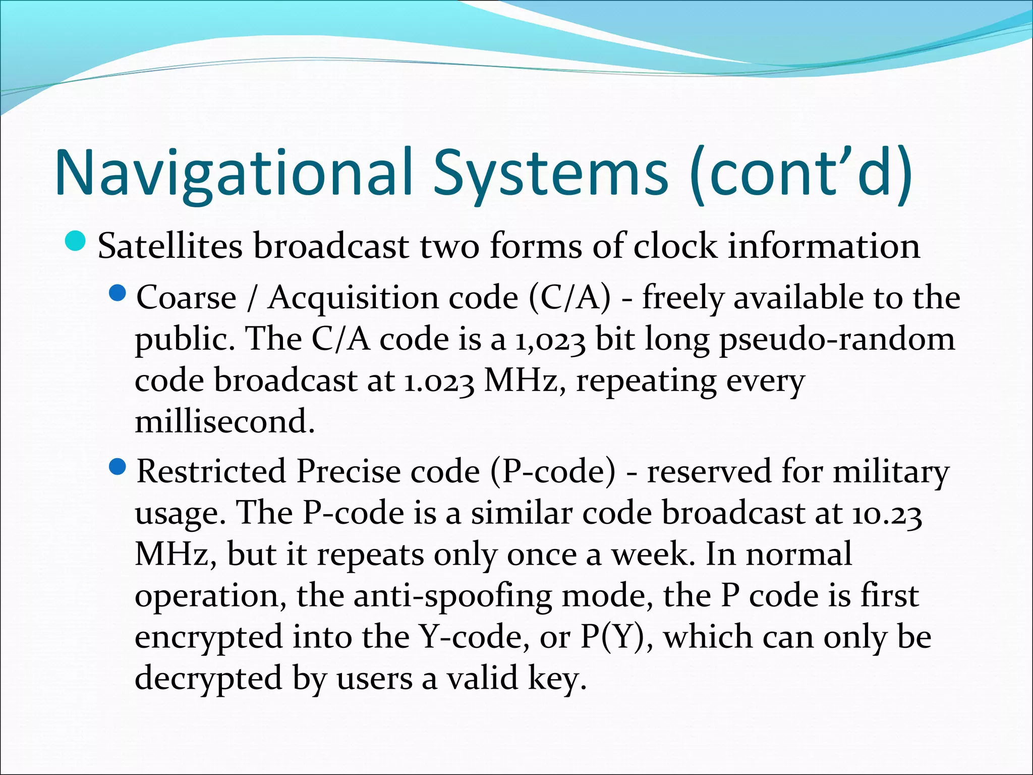 Global positioningsystem | PPT