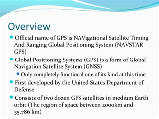 Global positioningsystem | PPT
