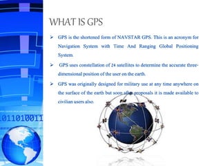 Global positioning system(GPS) | PPTX