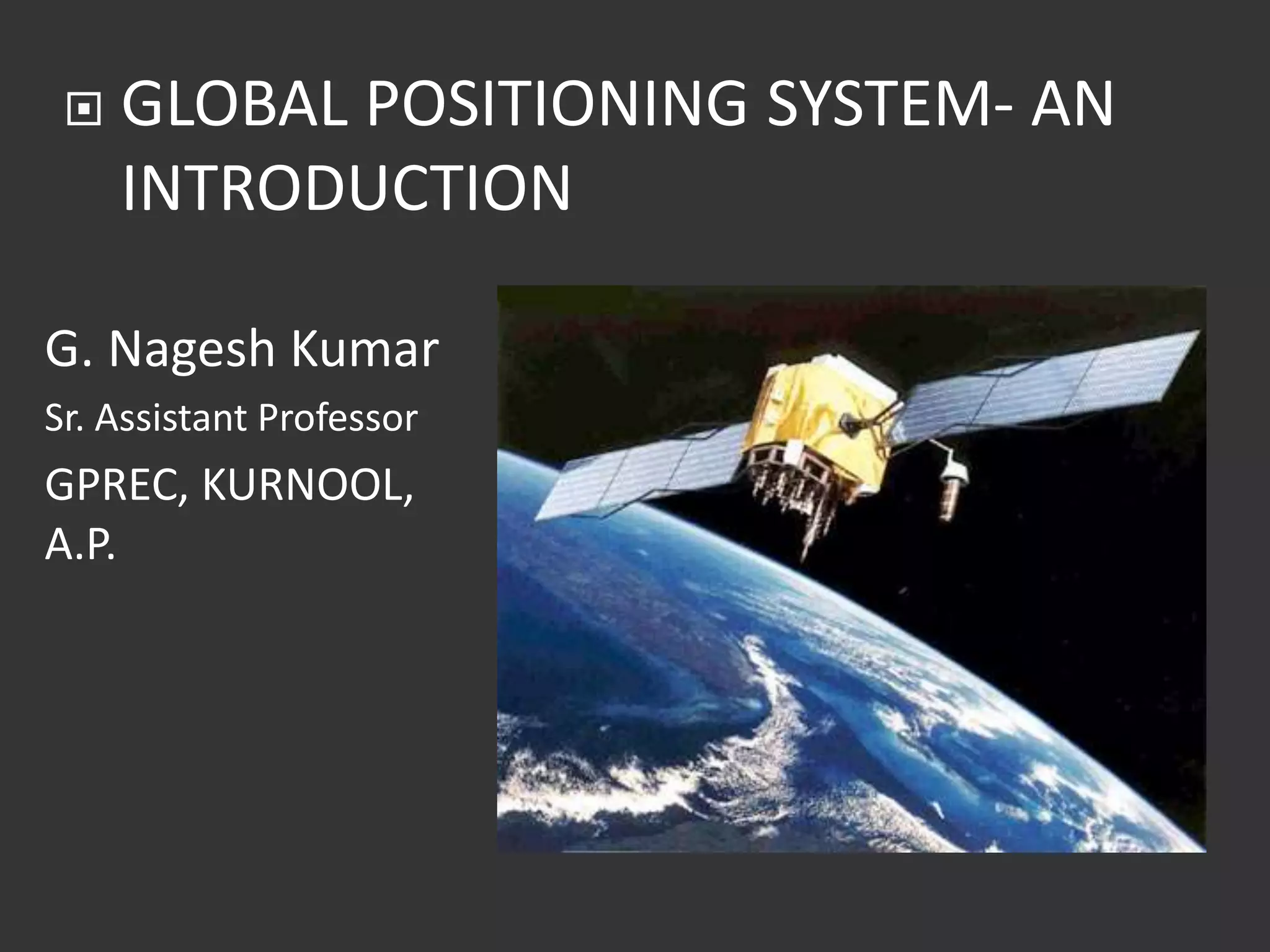 Global positioning system | PPT