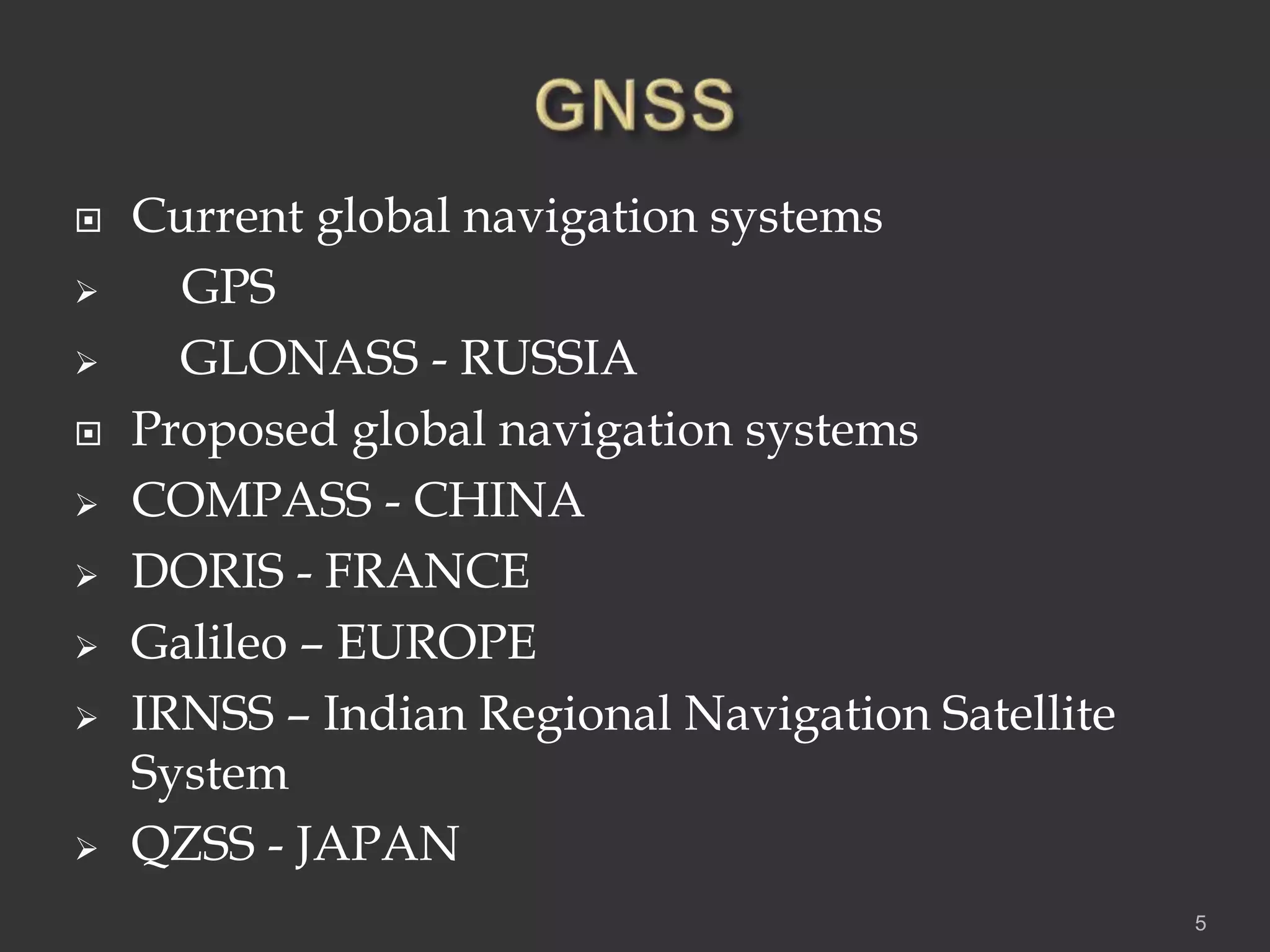 Global positioning system | PPT