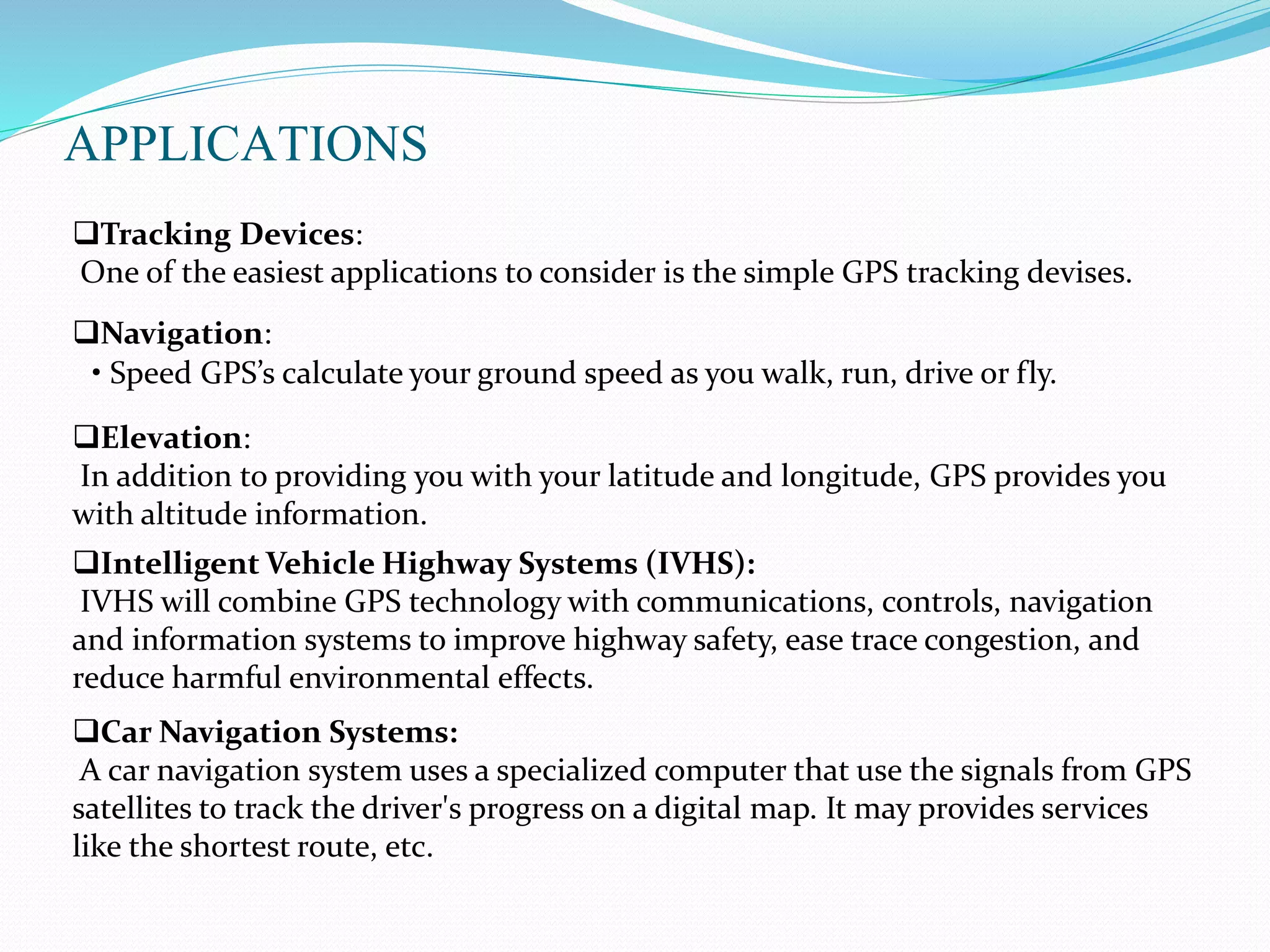 Global positioning system (GPS) | PPTX