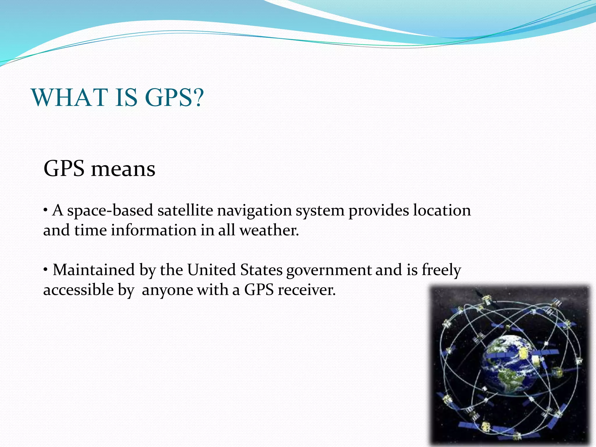 Global positioning system (GPS) | PPTX