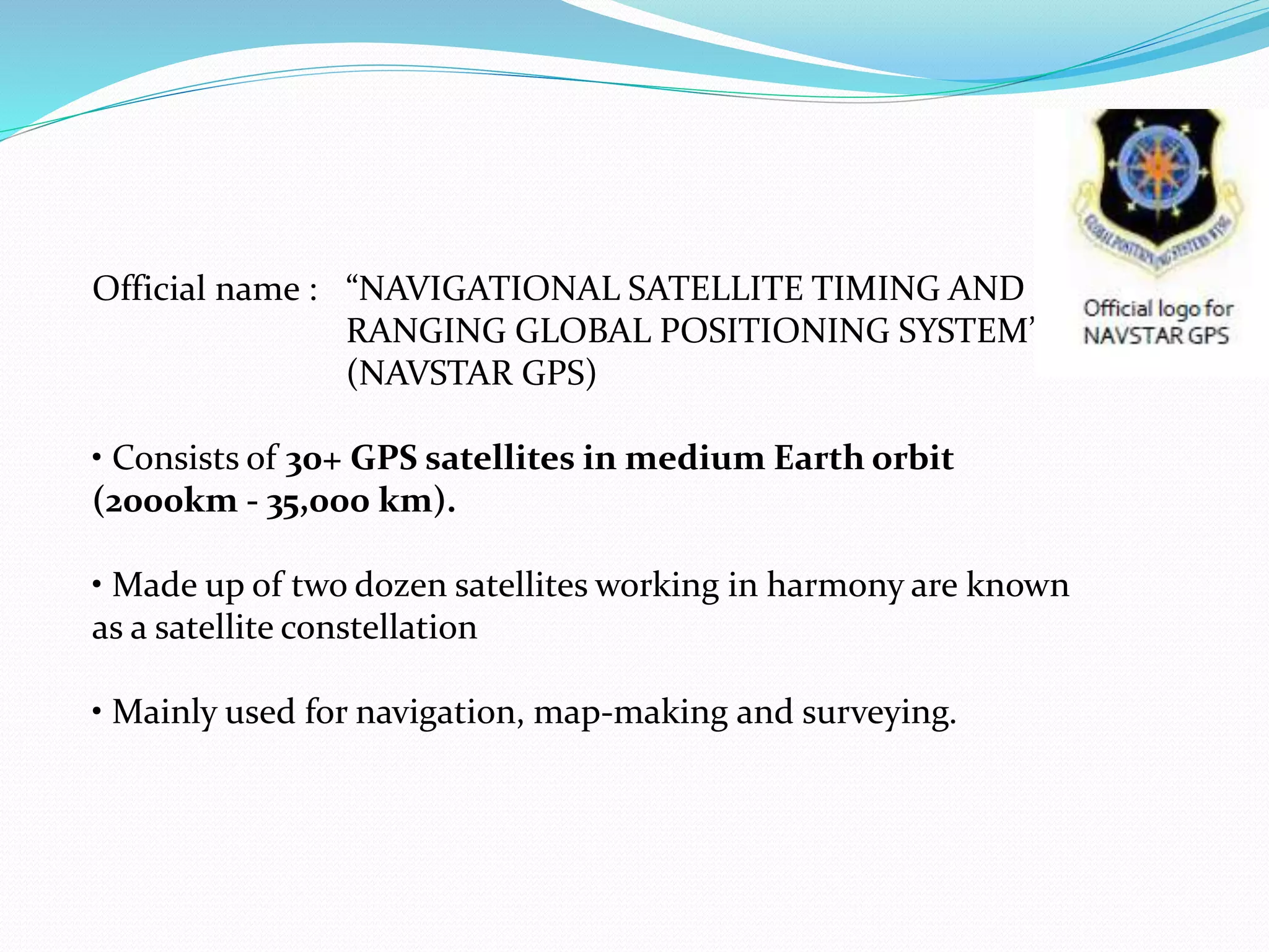 Global positioning system (GPS) | PPTX