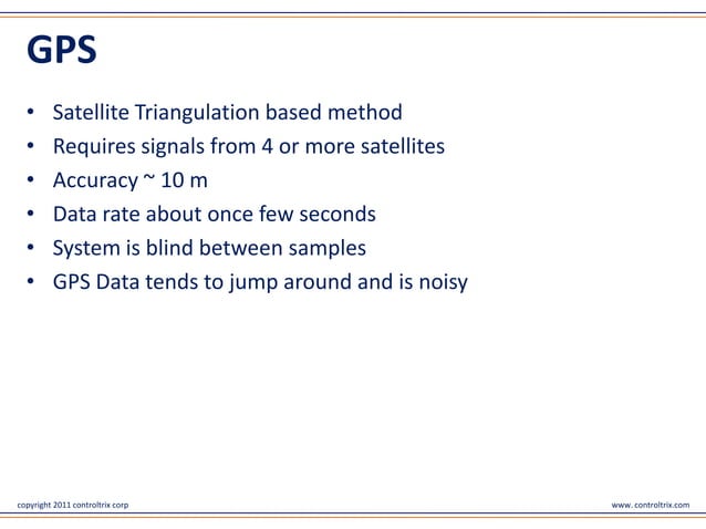 Global Positioning System ++_Improved GPS using sensor data fusion | PPT