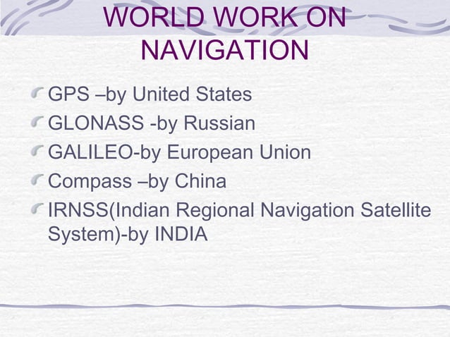Global positioning system ppt | PPT | Auto Navigation Systems | Auto Technology