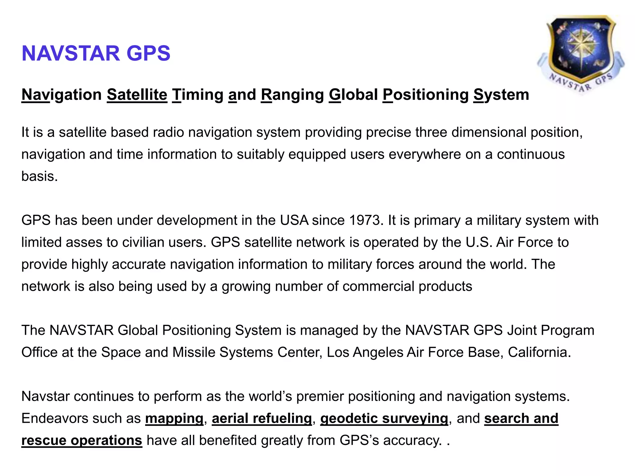 Global positioning system (gps) | PPTX
