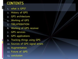 Global positioning system(GPS) | PPT