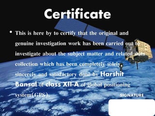 Global positioning system (gps) | PPTX