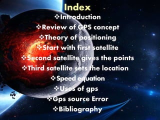 Global positioning system (gps) | PPTX