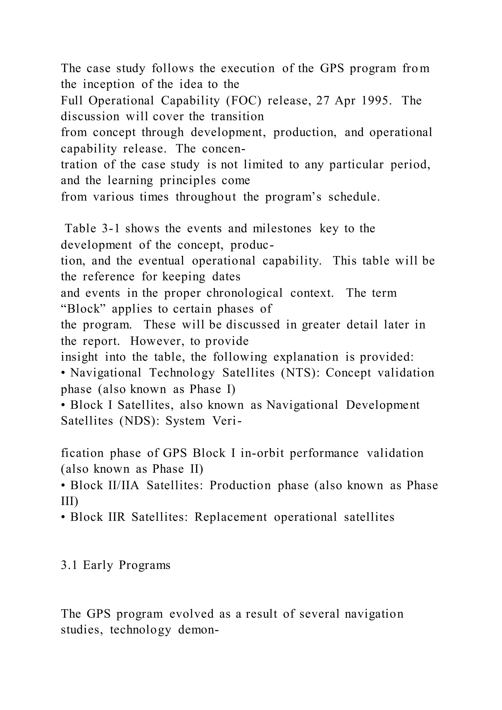 GLOBAL POSITIONING SYSTEM SYSTEMS ENGINEERING CASE S | PDF