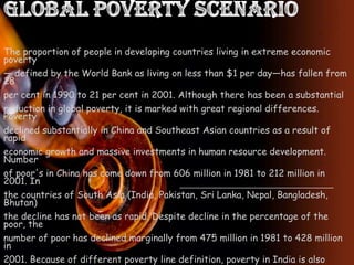 global poverty scenario | PPTX