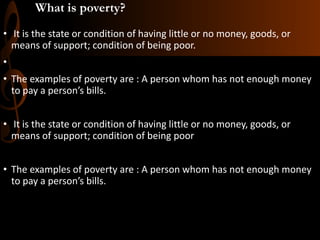global poverty scenario | PPTX