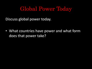 Global power introduction | PPTX