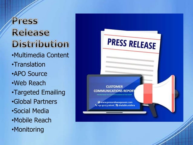 Global press release distribution | PPTX