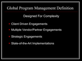 Global Program Management | PPT