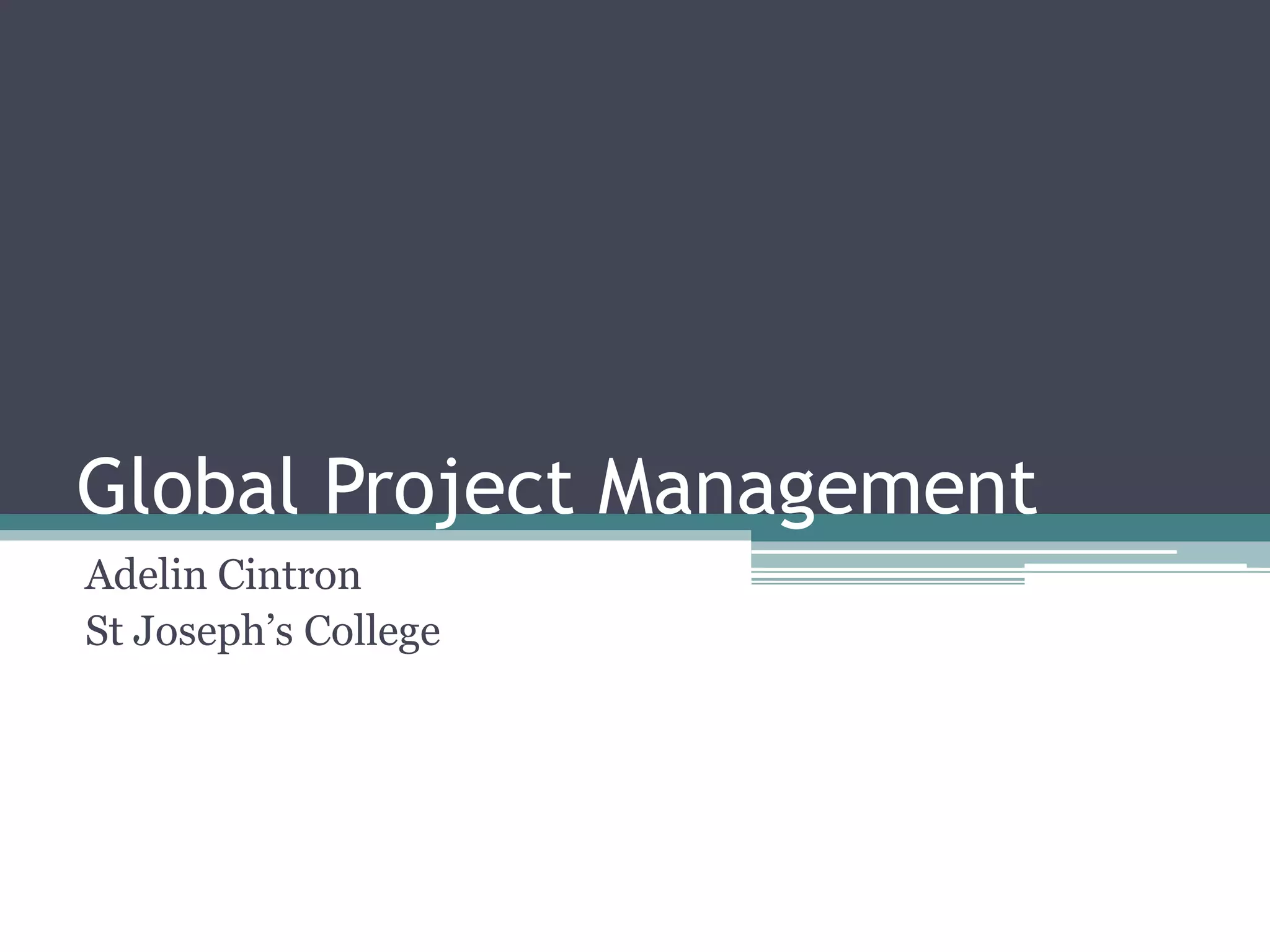 Global project management | PPTX