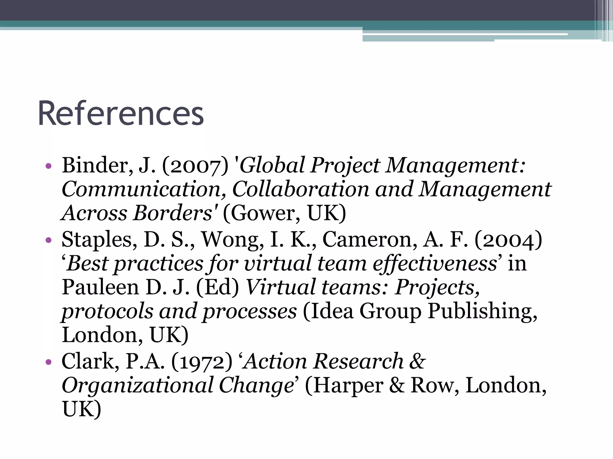 Global project management | PPTX