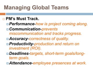 Global project management | PPTX
