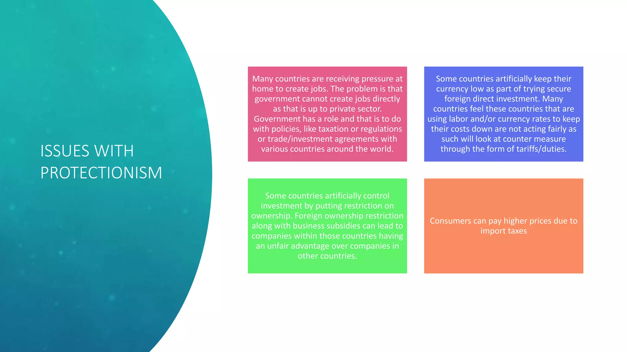 Protectionism and the World Economy | PPTX
