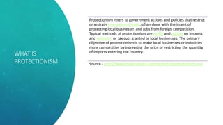 Protectionism and the World Economy | PPTX