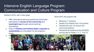 International Exchange: College Students Learn about the Sustainable ...