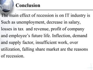 global recession and their impact on world economy | PPT