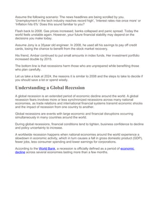 Global Recession 2025: 5 Proven 2008 Strategies to Survive | DOC