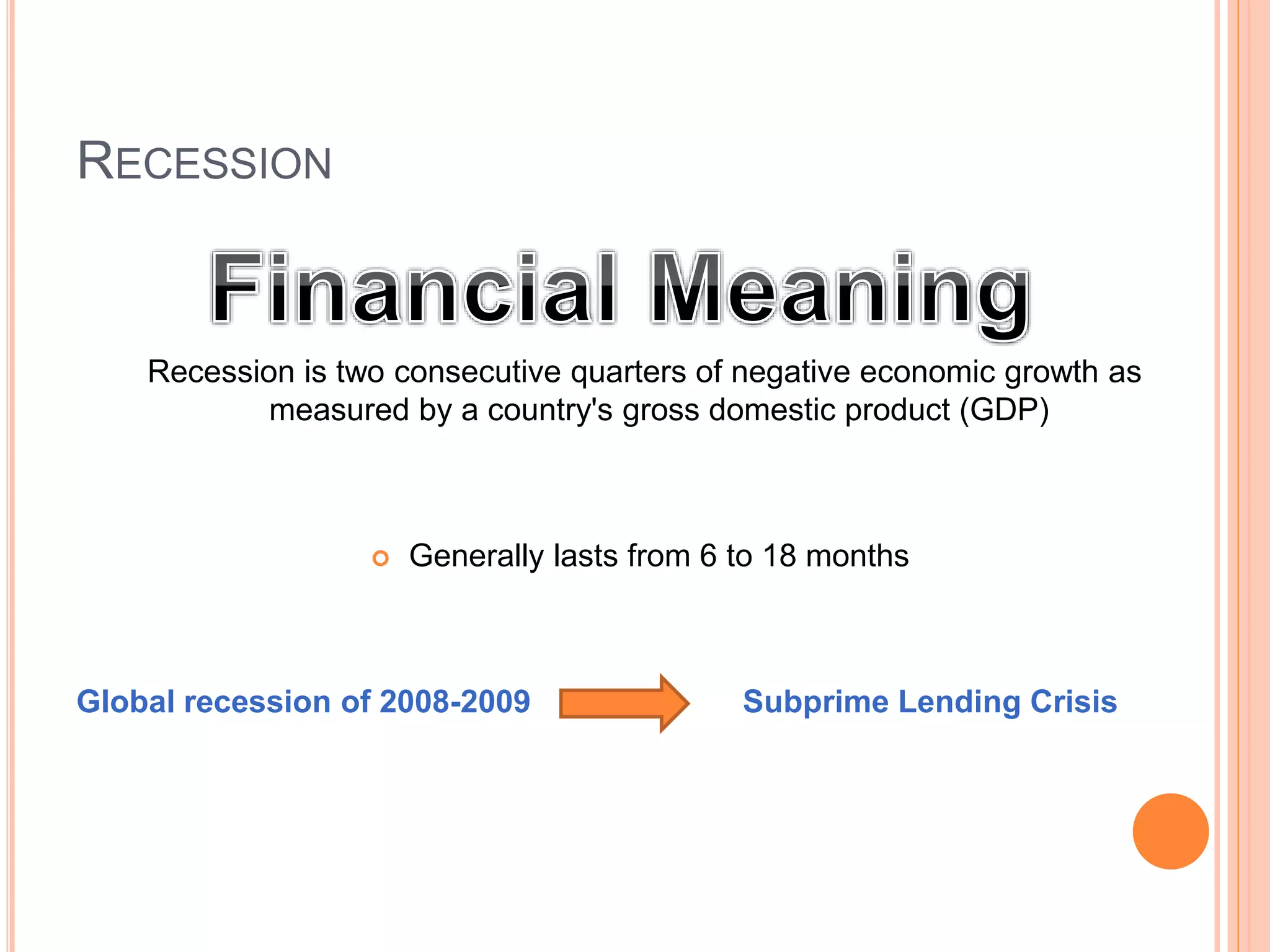 Global recession 2008 | PPT
