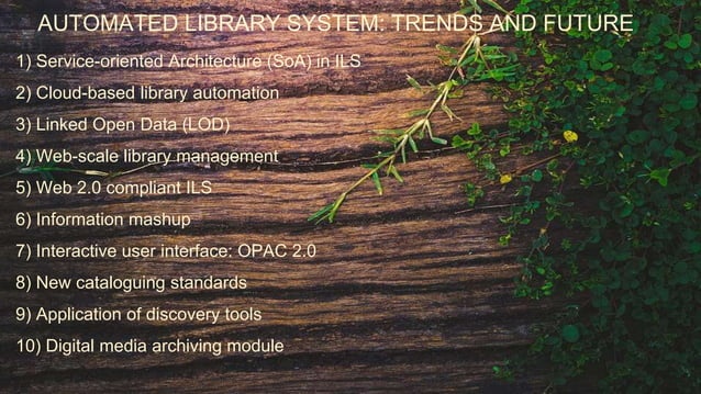 Global recommendations for automated libraries | PPTX | Computer ...