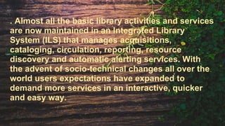 Global recommendations for automated libraries | PPTX | Computer ...