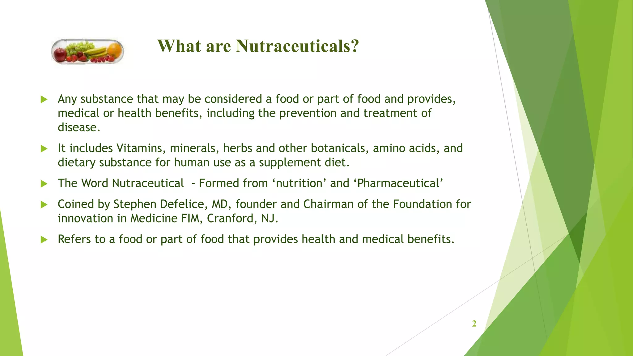 Global regulatory guidelines nutraceuticals | PPTX