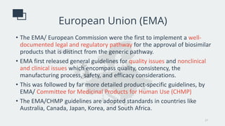 Global regulatory landscape of biosimilars | PDF