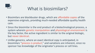 Global regulatory landscape of biosimilars | PDF