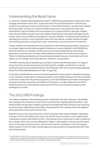 Global Retail Development Index 2015 - ATKearney | PDF