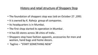 A Study on the retail structure and consumer perception towards ...