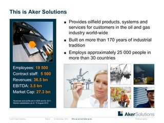 Global samhandling i Aker Solutions | PPT