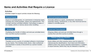 Overview of EU, UK and US Export Controls | PPT