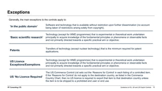 Overview of EU, UK and US Export Controls | PPTX