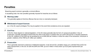Overview of EU, UK and US Export Controls | PPT