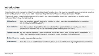 Overview of EU, UK and US Export Controls | PPT